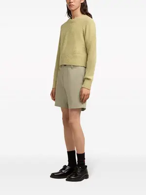 AMI Paris Logo Embroidered Crew Neck Jumper