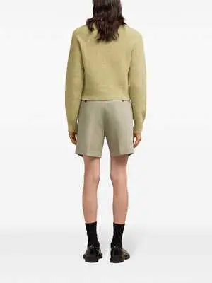 AMI Paris Logo Embroidered Crew Neck Jumper