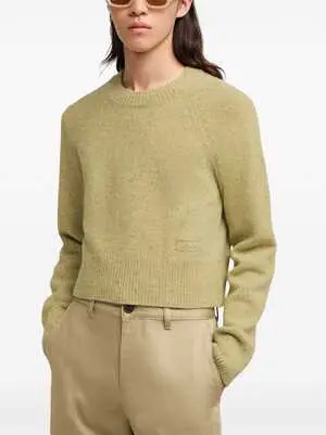 AMI Paris Logo Embroidered Crew Neck Jumper