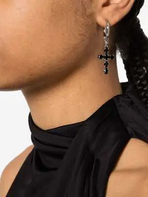Dolce & Gabbana Cross-charm Hoop Earrings