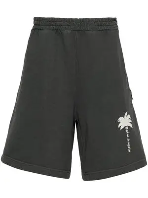 Palm Angels Palm Tree Print Track Shorts