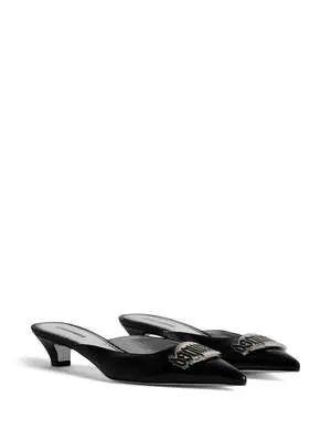 Dsquared2 35mm Logo-plaque Leather Mules