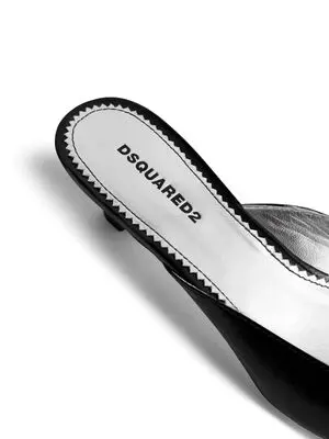 Dsquared2 35mm Logo-plaque Leather Mules