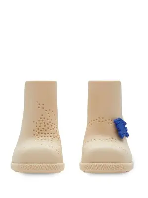 Burberry Equestrian Knight Mules - Neutrals