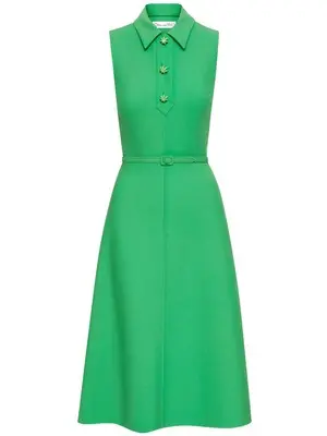 Oscar De La Renta Button Up Dresses