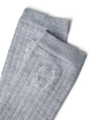 Brunello Cucinelli Intarsia-logo Knitted Socks