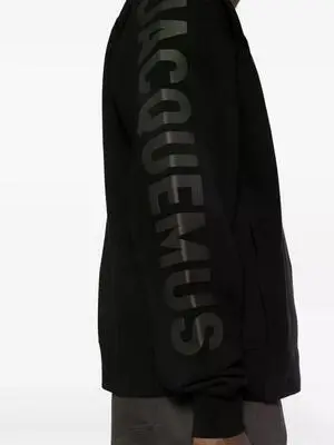 Jacquemus Le Sweatshirt Typo Cotton Top