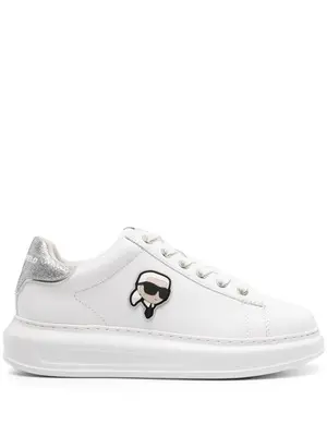 Karl Lagerfeld K/ikonik Kapri Leather Sneakers - White