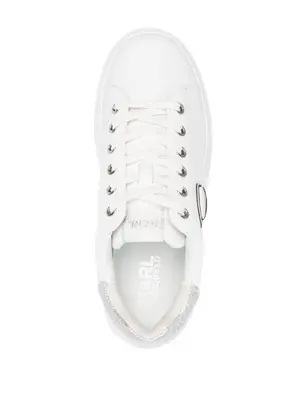 Karl Lagerfeld K/ikonik Kapri Leather Sneakers - White