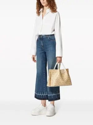 Valentino Garavani Iconographe Raffia Tote - Neutrals