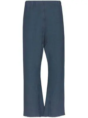 MAISON MARGIELA Wide-leg Cotton Track Pants Blue