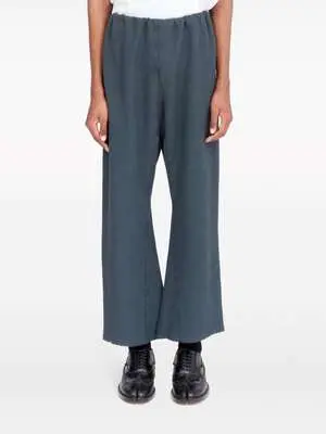 MAISON MARGIELA Wide-leg Cotton Track Pants - Blue