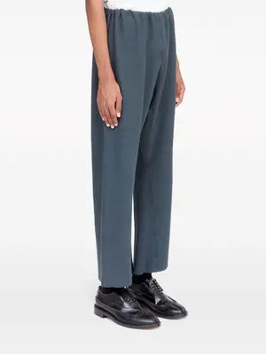 MAISON MARGIELA Wide-leg Cotton Track Pants - Blue