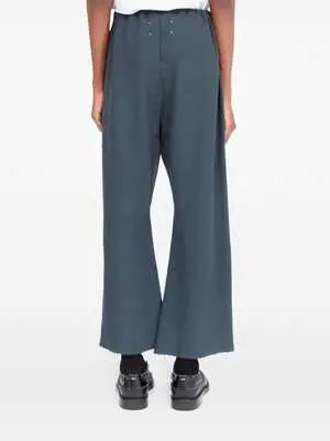 MAISON MARGIELA Wide-leg Cotton Track Pants - Blue