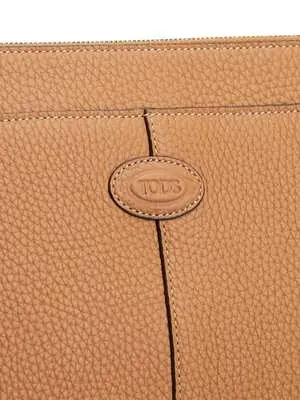 TOD'S Leather Clutch - Brown