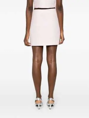 Alessandra Rich Sequin-embellished Tweed Mini Skirt - Pink
