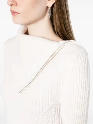 Simkhai Keyara Foldover-collar Jumper