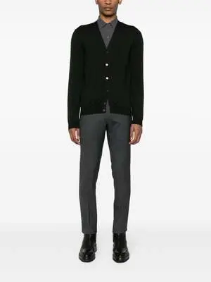 ZANONE Fine-knit V-neck Cardigan - Black