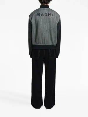 Marni Embossed Logo Bomber Jacket