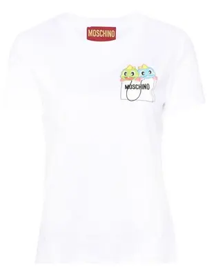 Moschino Puzzle Bobble Cotton T-shirt