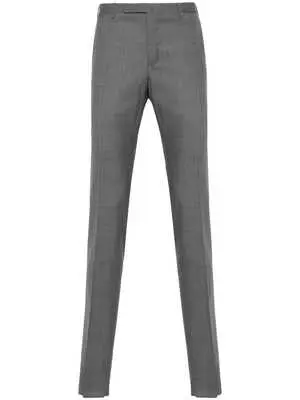 Incotex Slim-fit Virgin Wool Trousers - Grey