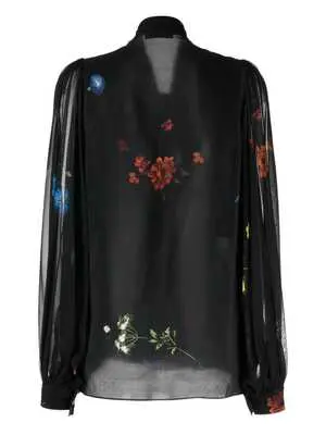 Elie Saab Floral-print Silk Shirt