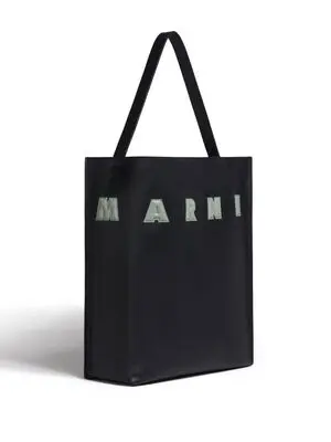 Marni Museo Leather Tote Bag - Black
