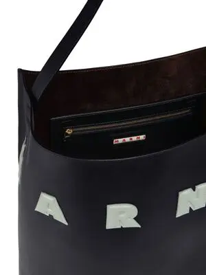 Marni Museo Leather Tote Bag - Black