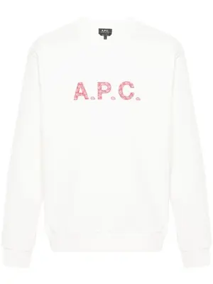 A.p.c. Logo-print Cotton Sweatshirt
