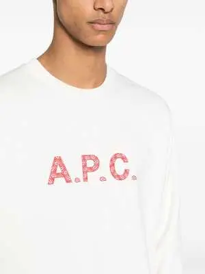 A.p.c. Logo-print Cotton Sweatshirt
