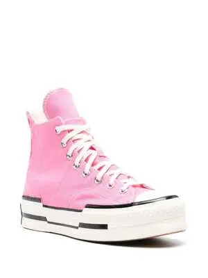 CONVERSE Chuck 70 Plus High-top Canvas Sneakers - Pink