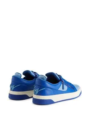 GIUSEPPE ZANOTTI Double-zip Low-top Sneakers - Blue