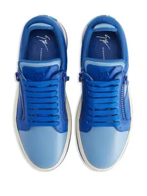 GIUSEPPE ZANOTTI Double-zip Low-top Sneakers - Blue
