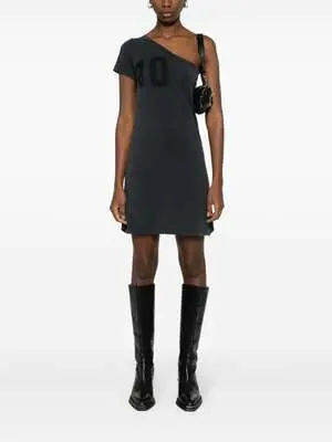 COURREGES Number-print Mini Dress