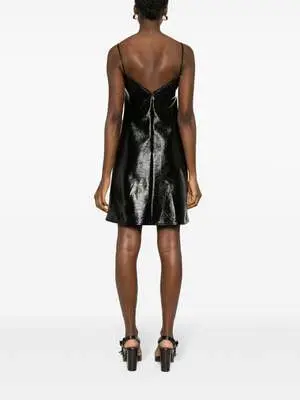 COURREGES Ellipse Crinkled Mini Dress