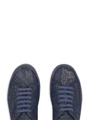 Etro Paisley-print Denim Sneakers