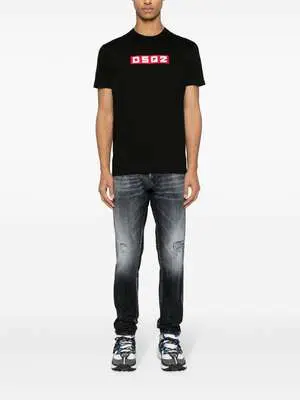 Dsquared2 Logo-appliqqué Cotton T-shirt