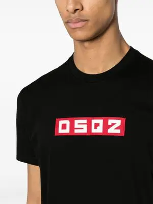 Dsquared2 Logo-appliqqué Cotton T-shirt