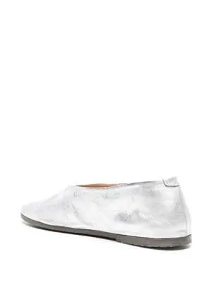 Marsèll Coltellaccio Leather Ballerinas - Silver