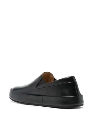 Marsèll Leather Slip-on Loafers - Black