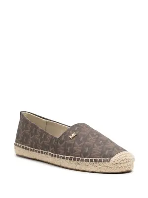 Michael Kors Kendrick Logo Print Espadrilles - Brown