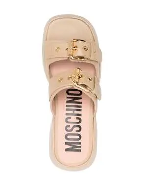 Moschino 75mm Dolly Leather Sandals