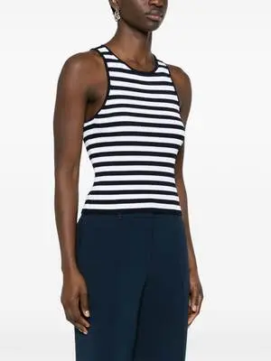 Michael Kors Striped Ribbed Tank Top