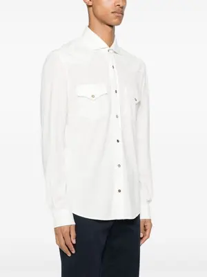 Brunello Cucinelli Piqué Cotton Shirt