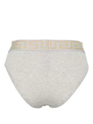 Versace Greca-waistband Cotton Briefs