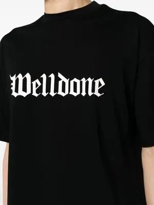 We11Done Logo-print Cotton T-shirt