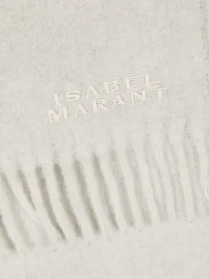 Isabel Marant Étoile Logo-embroidered Brushed Scarf