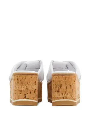 FERRAGAMO 60mm Logo-print Wedge Sandals