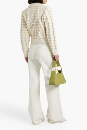 Derek Lam 10 Crosby Striped Cable-knit Cardigan