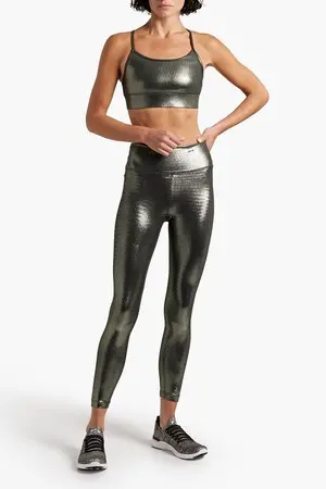 Koral Lustrous Glaze Metallic Stretch Leggings